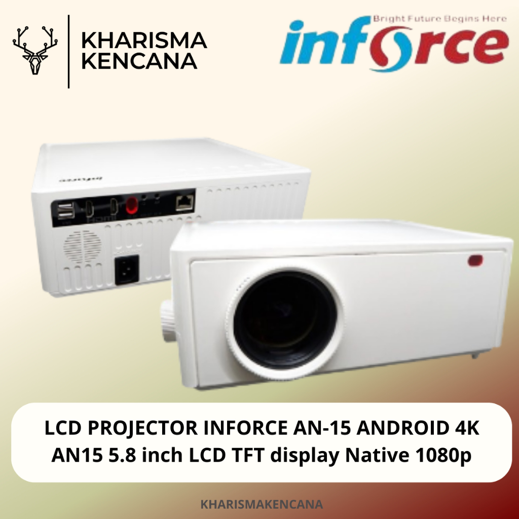 Jual LCD PROJECTOR INFORCE AN-15 ANDROID 4K AN15 | Shopee Indonesia