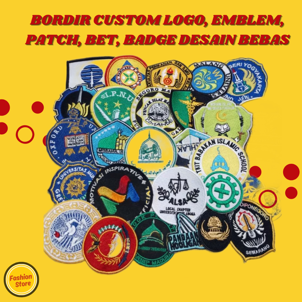 Jual Bordir Logo Emblem Suka Suka Design Bebas | Shopee Indonesia