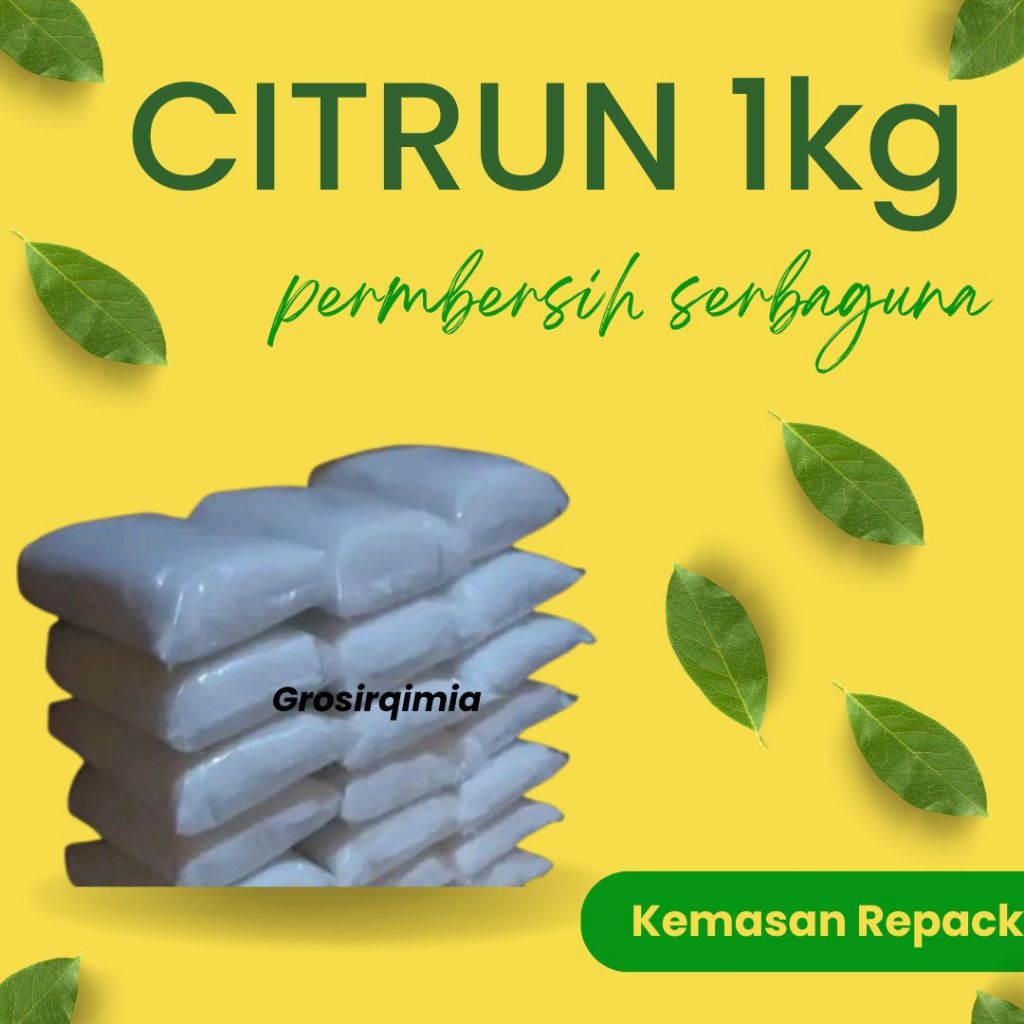 Jual Citrun 1kg Biang Pembersih Serbaguna Kemasan Repack | Shopee Indonesia