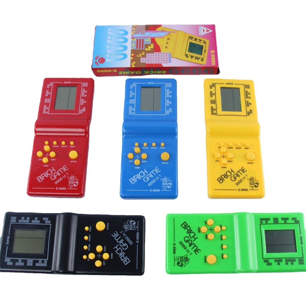 Jual Mainan Anak Jadul Brick Game Tetris 9999 in 1 Mainan Gamebot Game ...