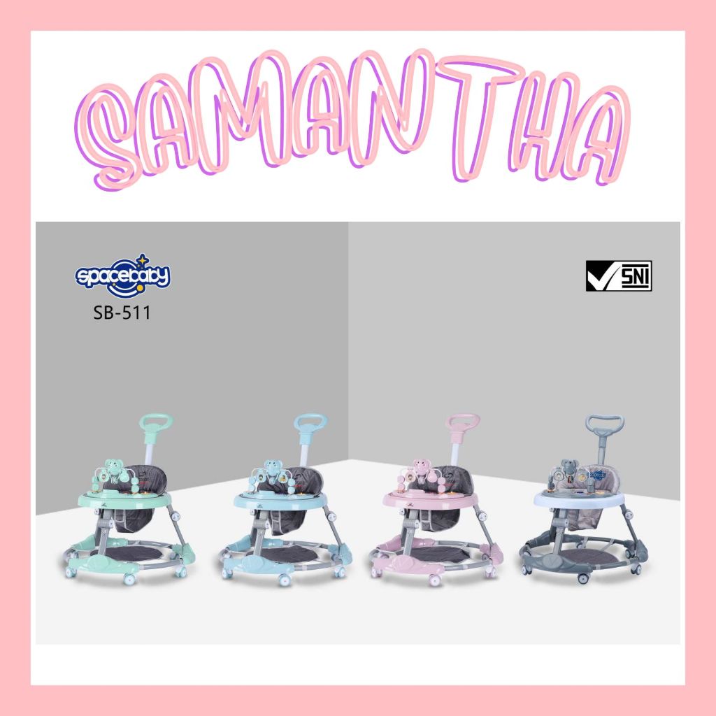 Jual BABY WALKER SPACE BABY SB 511 (MAINAN GAJAH) | Shopee Indonesia