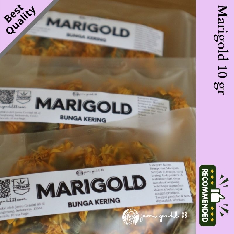Jual Dried Calendula Flower - Dried Marigold - Teh Bunga Calendula ...