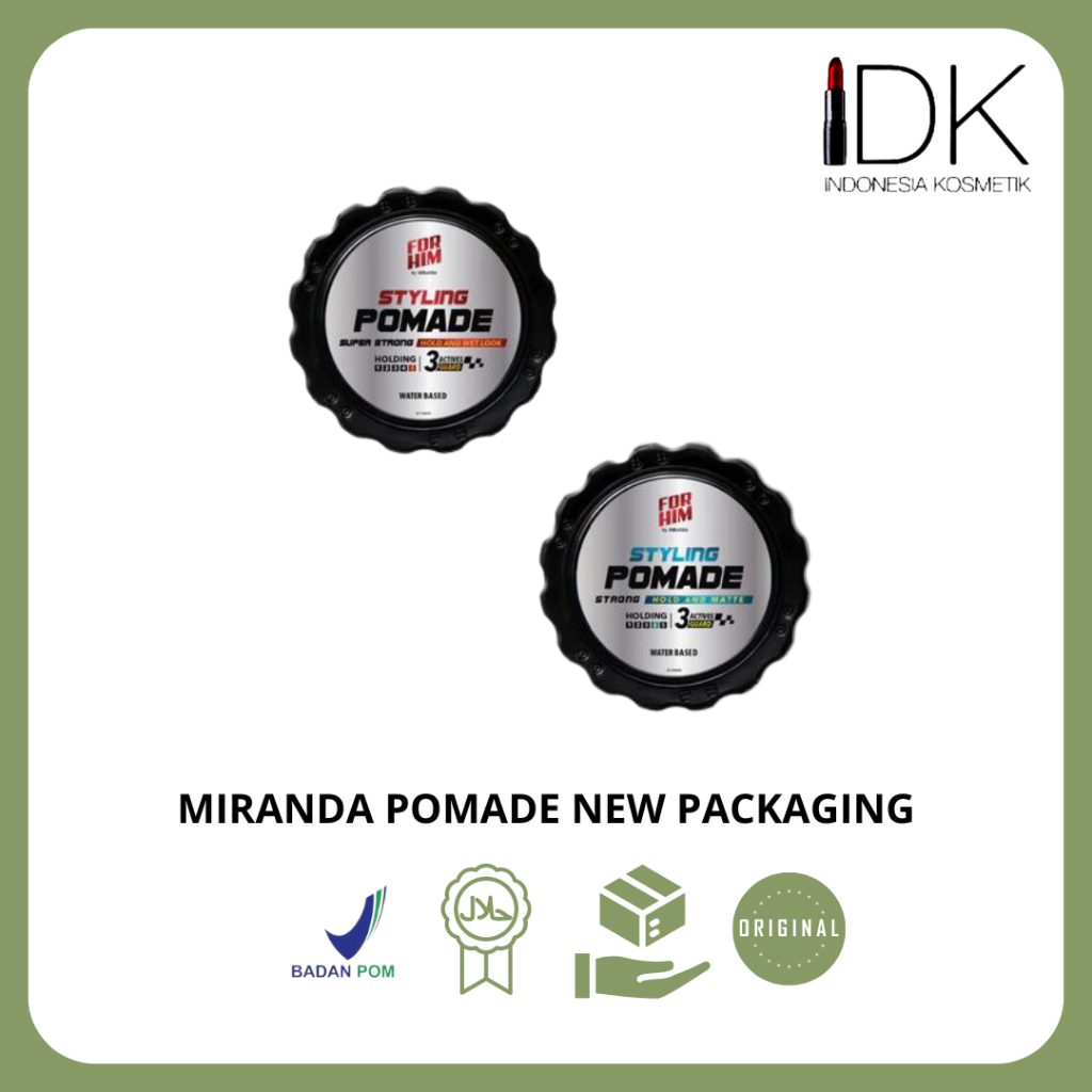 Jual Miranda Styling Pomade Water Based VCI | Shopee Indonesia
