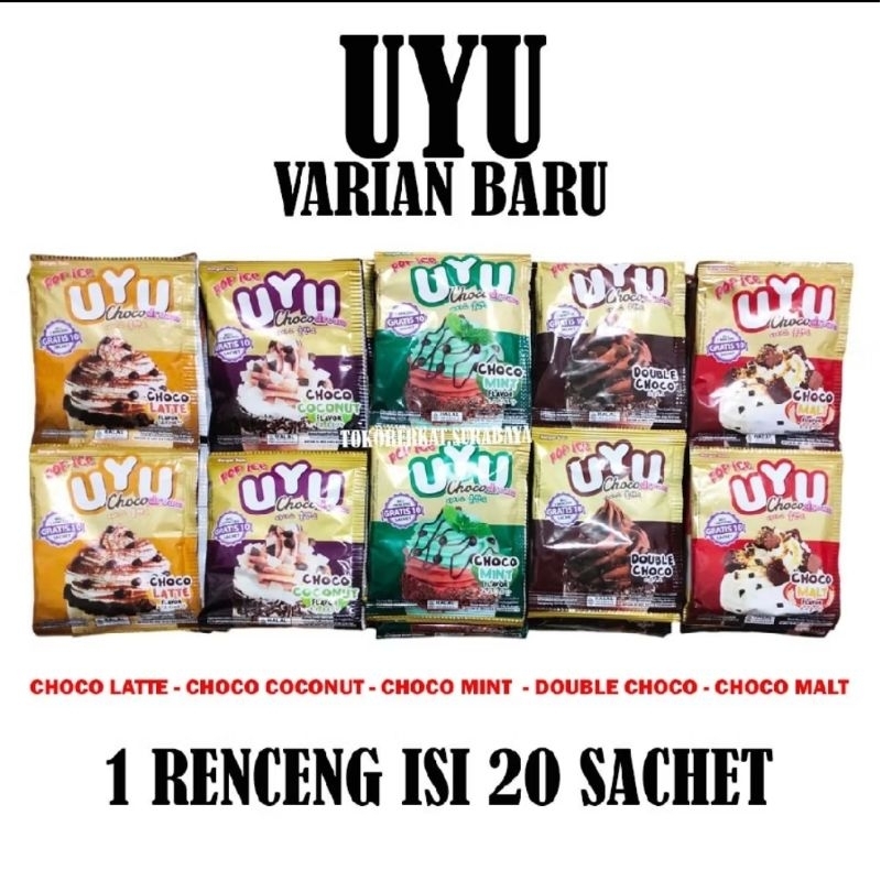 Jual Pop Ice Uyu Terbaru (isi 20 Sachet) | Shopee Indonesia