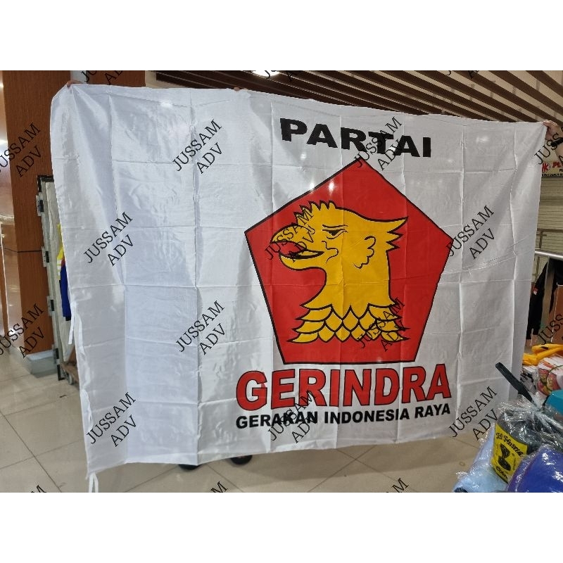 Jual BENDERA GERINDRA UKURAN 150 X 225 METER | Shopee Indonesia