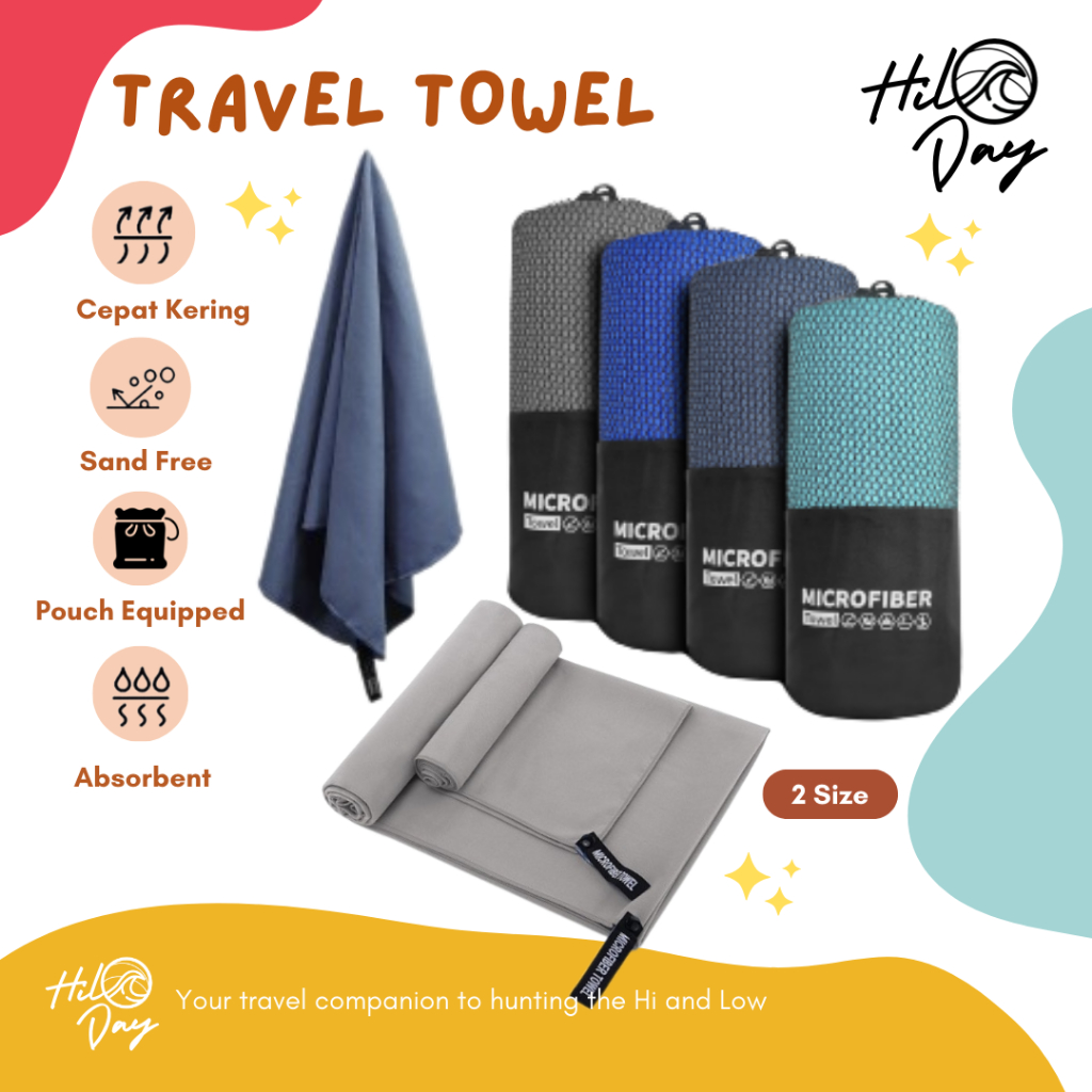 Jual HILODAY Handuk Microfiber Travelling Outdoor Microfiber Travel ...