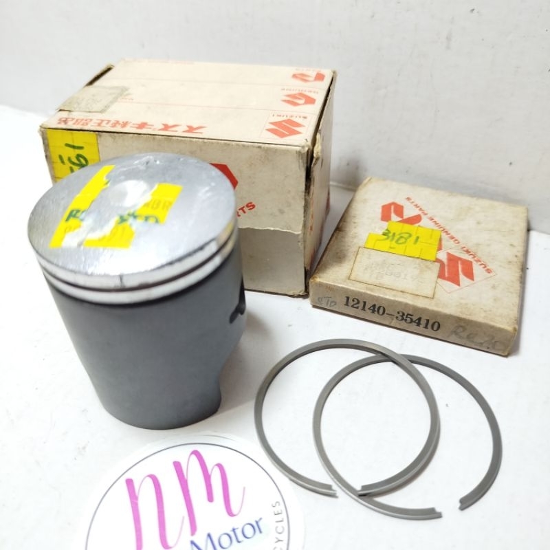 Jual piston dan ring seher RC 80 bravo ukuran oz standar Original Nos | Shopee Indonesia