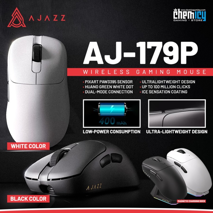 Jual Ajazz AJ179P / AJ179 P Lightweight Dual Mode Wireless Gaming Mouse | Shopee Indonesia