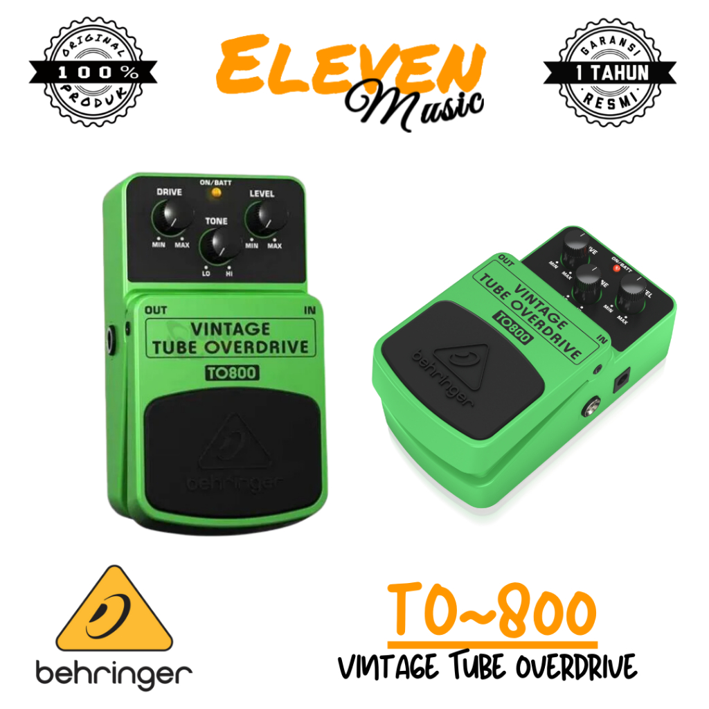Jual Behringer TO800 Vintage Tube-Sound Overdrive Effects Pedal TO-800 ...