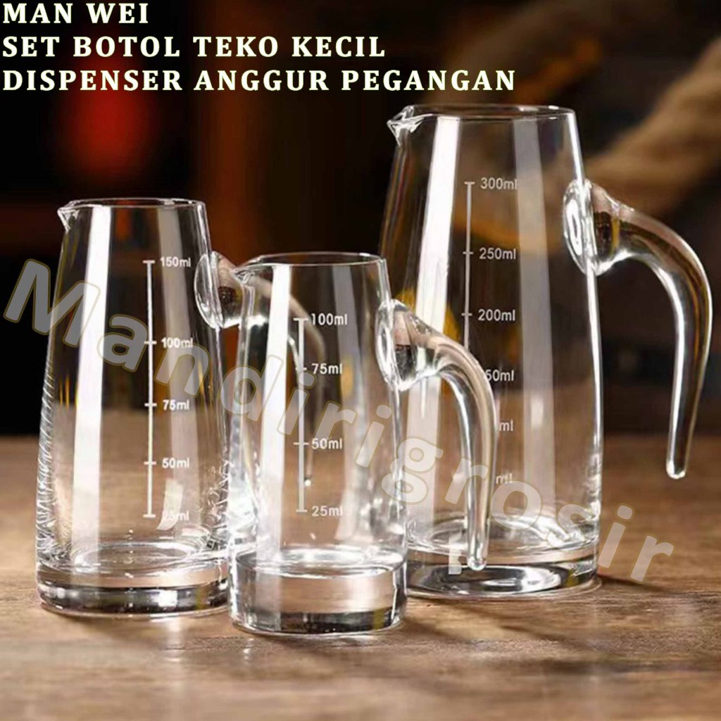 Jual Dispenser Anggur Pegangan * Man Wei * Set Botol Teko Kecil * 150ml ...