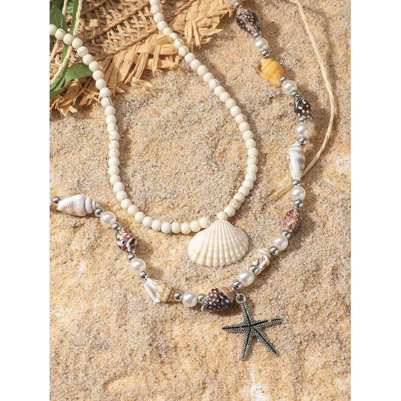 Jual kalung kerang | shell necklace | kalung mutiara lombok | beads ...