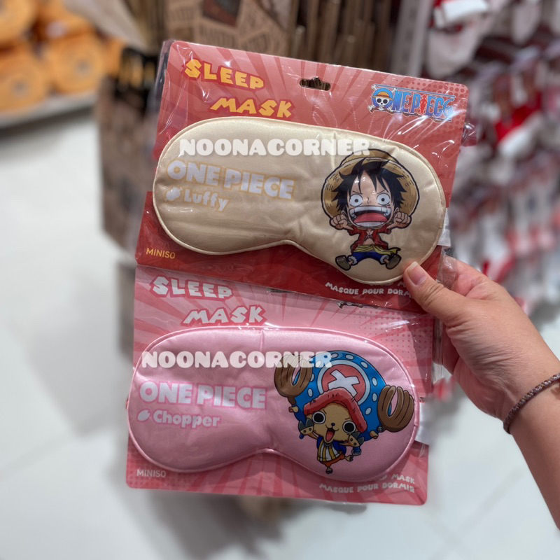 Jual Miniso x One Piece ‼️ Sleep Mask / Penutup Mata Tidur One Piece ...