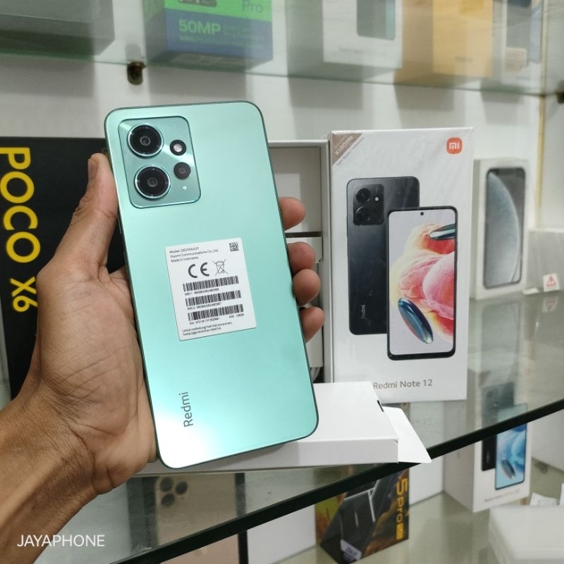 Jual Redmi Note 12 8/128 Second Fullset Original Garansi Resmi | Shopee ...