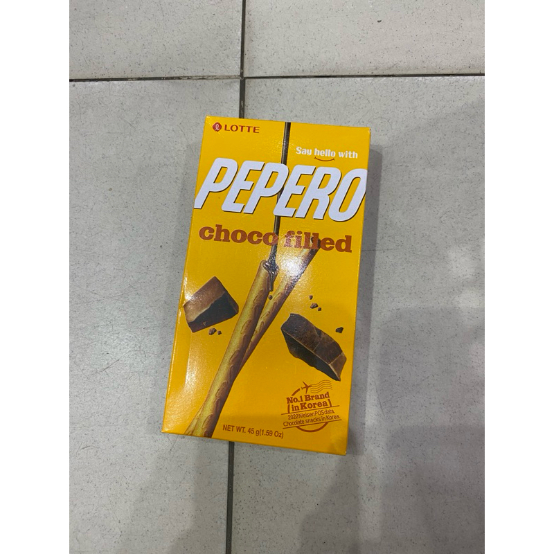 Jual Lotte Pepero Choco Filled Stick Biscuit 45GR | Shopee Indonesia