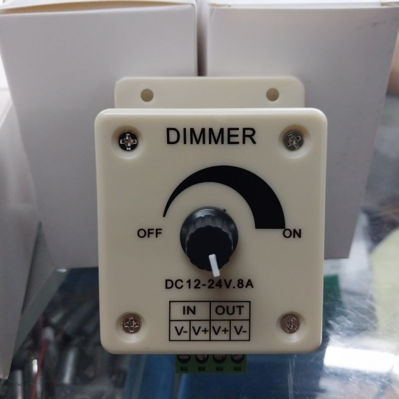 Jual Dimmer Lampu Light LED Dc 12-24v.8A Dimmer Swith light | Shopee ...