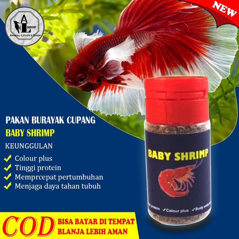 Jual baby shrimp udang mini pakan ikan hias cupang guppy | Shopee Indonesia