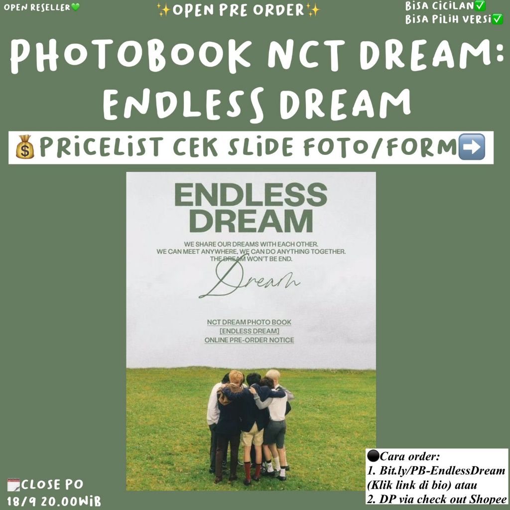 Jual [WAJIB MEMBACA DESKRIPSI & SLIDE FOTO] PHOTOBOOK NCT DREAM - ENDLESS DREAM MARK RENJUN JENO ...