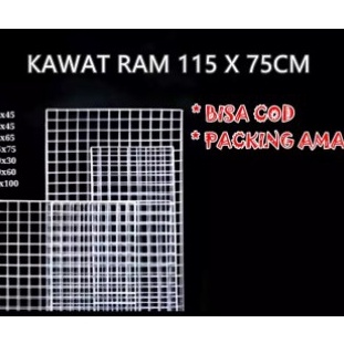 Jual KP8 Kawat Ram 115x75 Cm 3mm Rak Display Aksesoris Rak Gantung ...