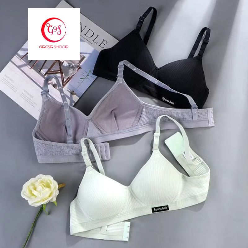 Jual BRA SPORT WANITA LUSINAN // BRA WANITA TANPA KAWAT // BH WANITA ...