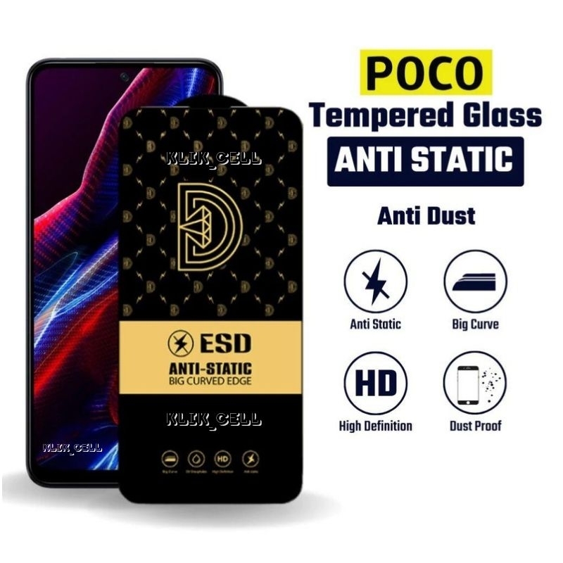 Jual Tempered Glass Anti Static Xiaomi Poco F6 F5 F5 Pro X6 5G X6 Pro 5G X5 5G X5 Pro 5G X4 GT ...