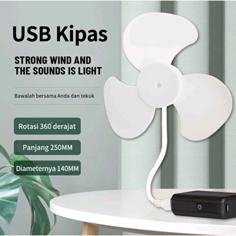 Jual KIPAS ANGIN USB PORTABLE 360° KIPAS ANGIN MEJA KERJA | Shopee ...