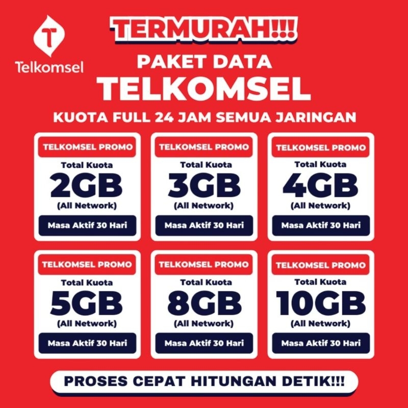 Jual Kuota TELKOMSEL FULL 24JAM // Berlaku Nasional | Shopee Indonesia
