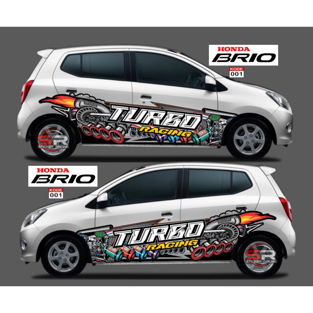 Jual stiker mobil AYLA AGYA, BRIO, Mobil Escudo jlx sticker ayla body ...