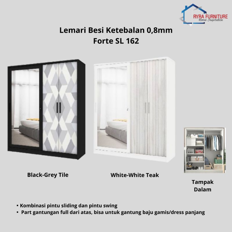 Jual ACTIV - FORTE SL 162 - LEMARI PAKAIAN BESI / LEMARI BESI KETEBALAN ...