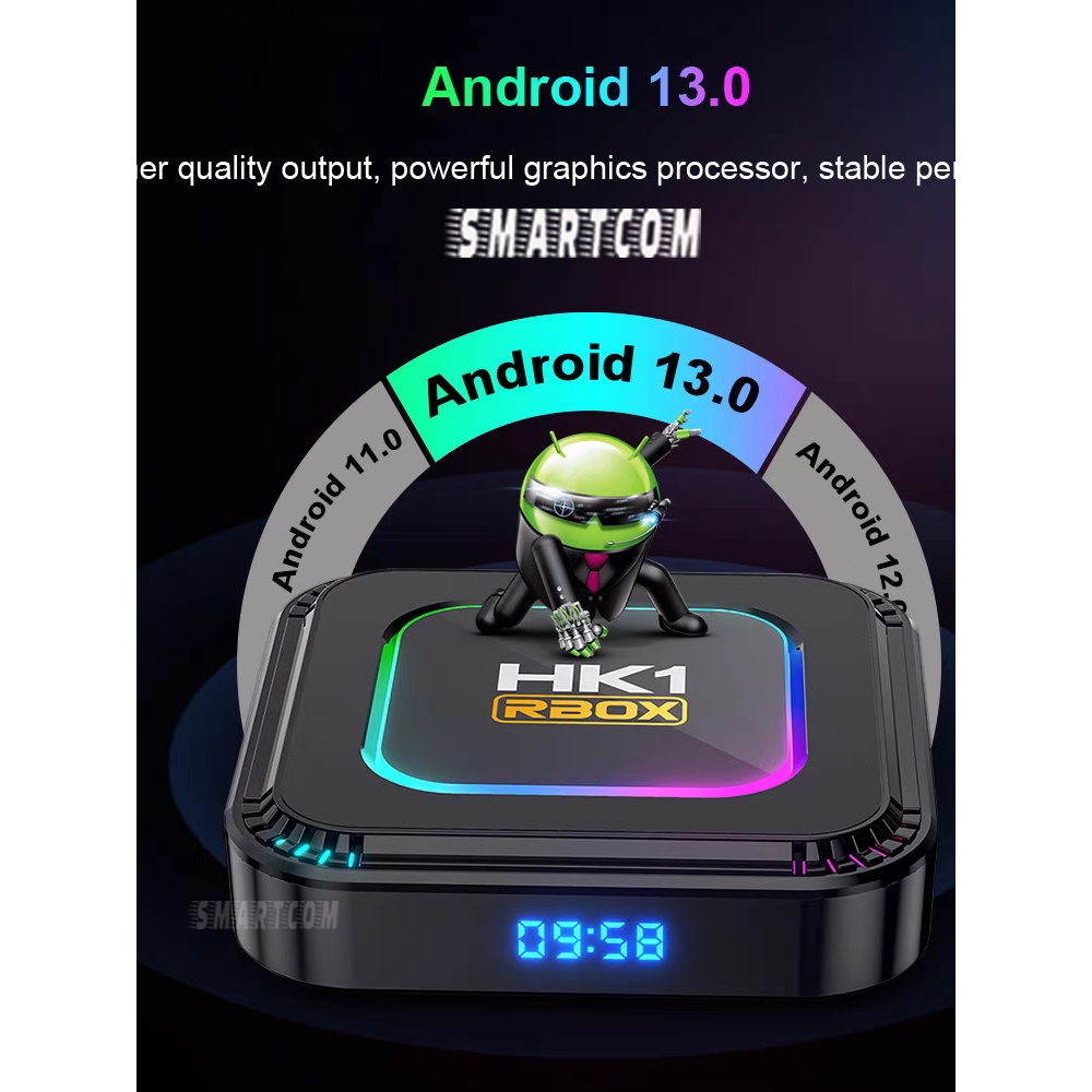 Jual Smart Android TV Box HK1 RBOX K8 Ram 4GB Rom 64GB Android 13 High Speed Unlock | Shopee ...