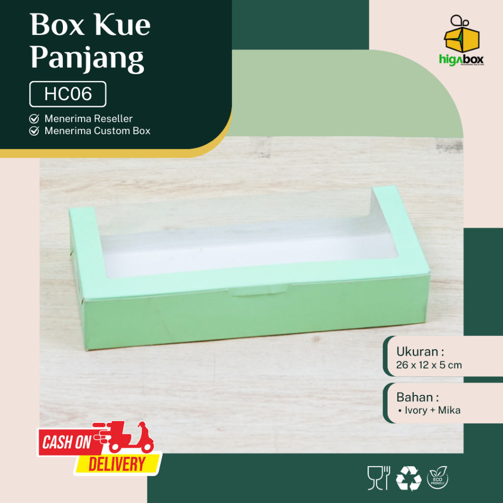Jual Box Kue 26 x 12 x 5 cm / Kotak Brownies / Box Donat / Dus Bolen ...