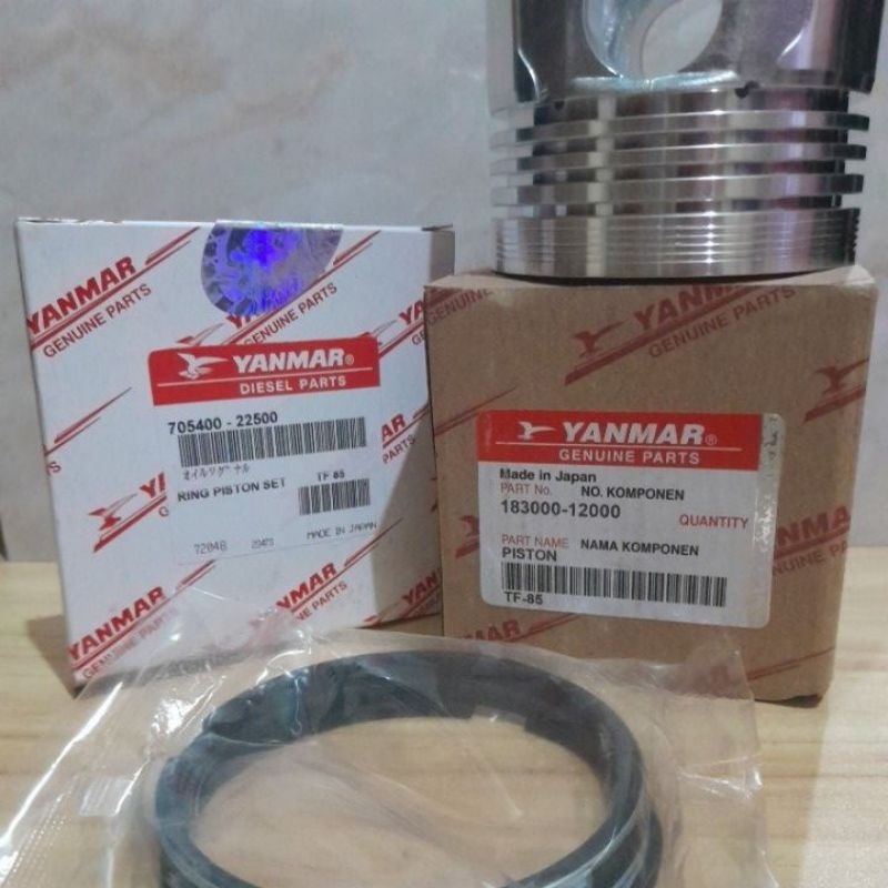 Jual PAKET PISTON RING SET MESIN DIESEL YANMAR TF85 PAKET SEHER RING PISTON SET YANMAR TF 85 ...