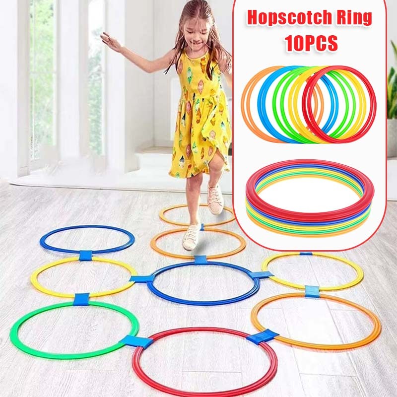 Jual Hopscotch Ring 10pcs Jumping Ring Mainan Lingkaran Loncat Engklek ...