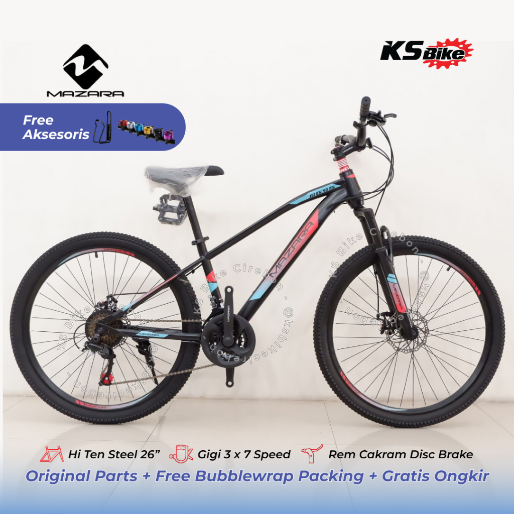 Jual Sepeda MTB Mazara 26 Inch by Pacific Bike 7 Speed Rem Cakram Frame Steel Sepeda Gunung ...