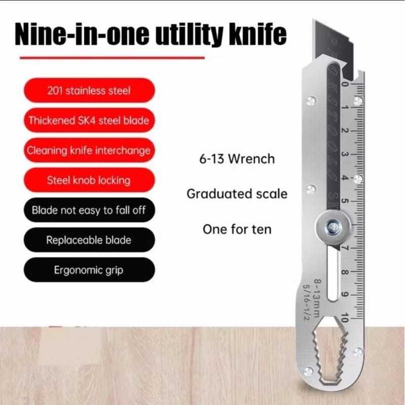 Jual LH Cutter stainless 9in1 multifungsi pembuka tutup botol penggaris ...
