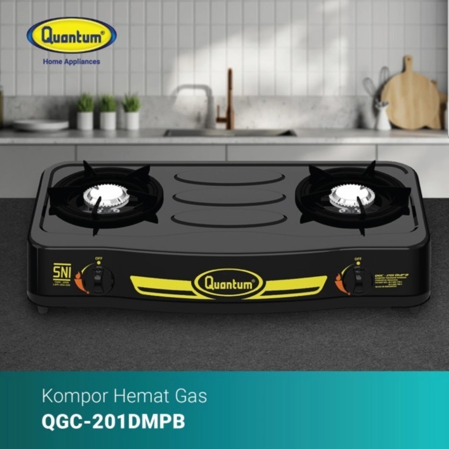 Jual QUANTUM KOMPOR QGC 201 DMPC PUTIH / QGC-201 DMPB HITAM / QGC201 ...