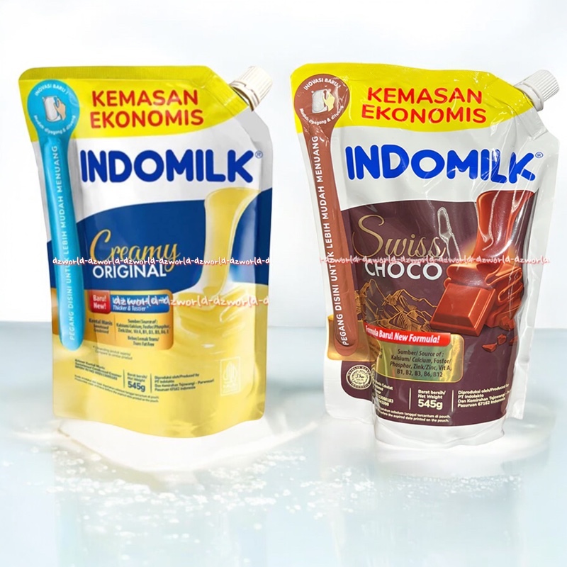Jual Indomilk 545gr Creamy Original Swiss Choco Kemasan Pouch Ekonomis ...