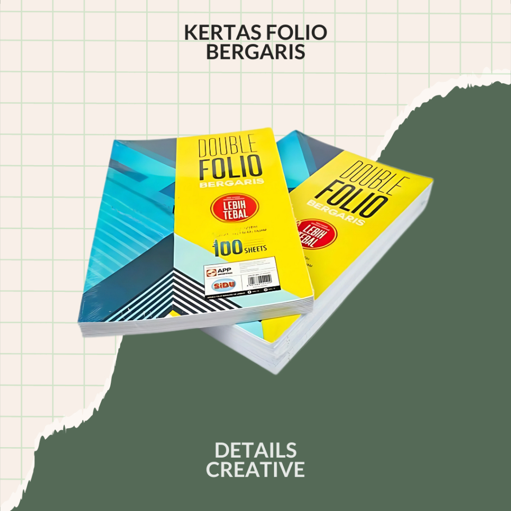 Jual KERTAS FOLIO BERGARIS ISI 100 SATU PACK | Shopee Indonesia
