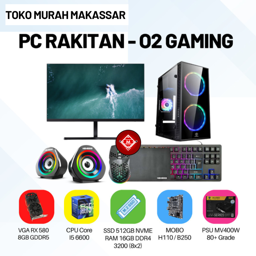Jual Pc Rakitan Gaming - 02 / Rakitan Pc Gaming Full Set Core I5 6600 ...