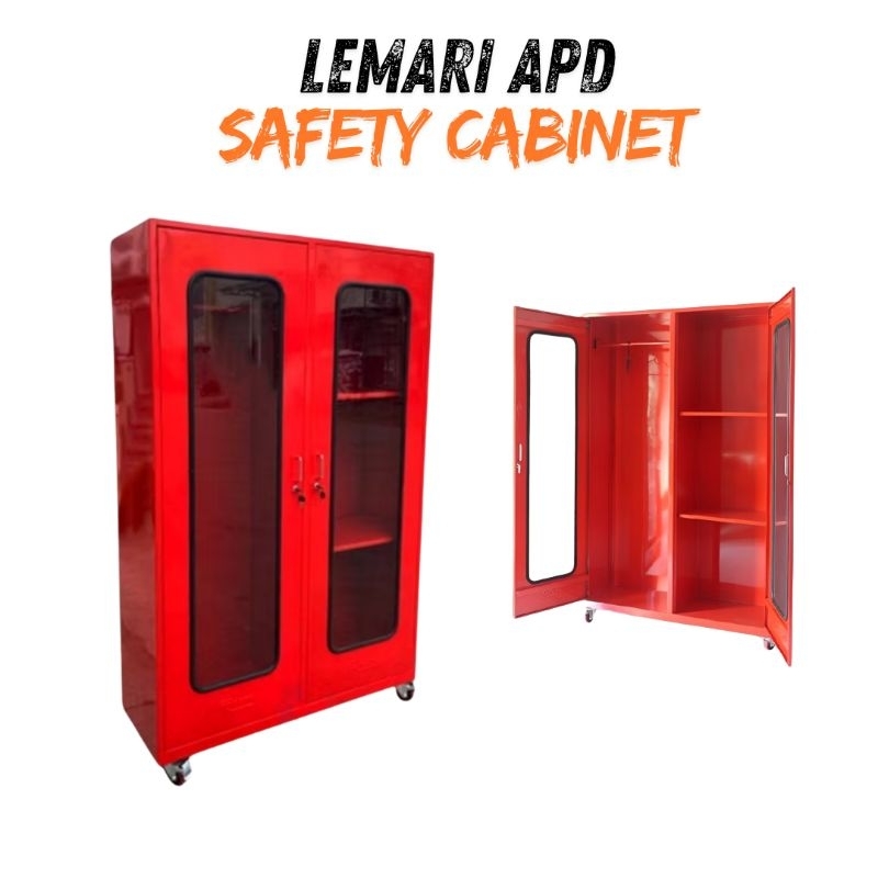 Jual LEMARI APD - SAFETY CABINET PLAT BESI 2 PINTU | Shopee Indonesia