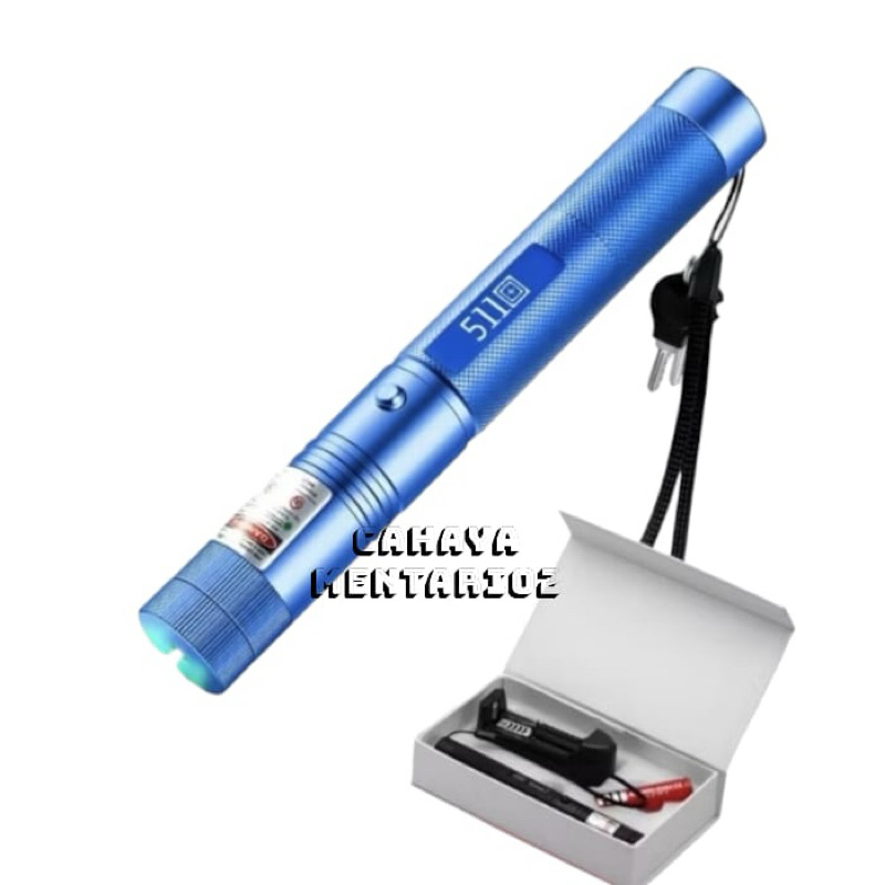 Jual Green Laser Pointer 511 Jarak Jauh Hijau Hitam original | Shopee ...