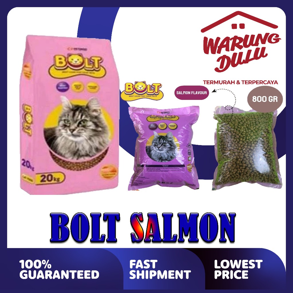 Jual MAKANAN KUCING BOLT FRESHPACK SALMON/IKAN/DONAT/MOTHER TUNA/MOTHER ...