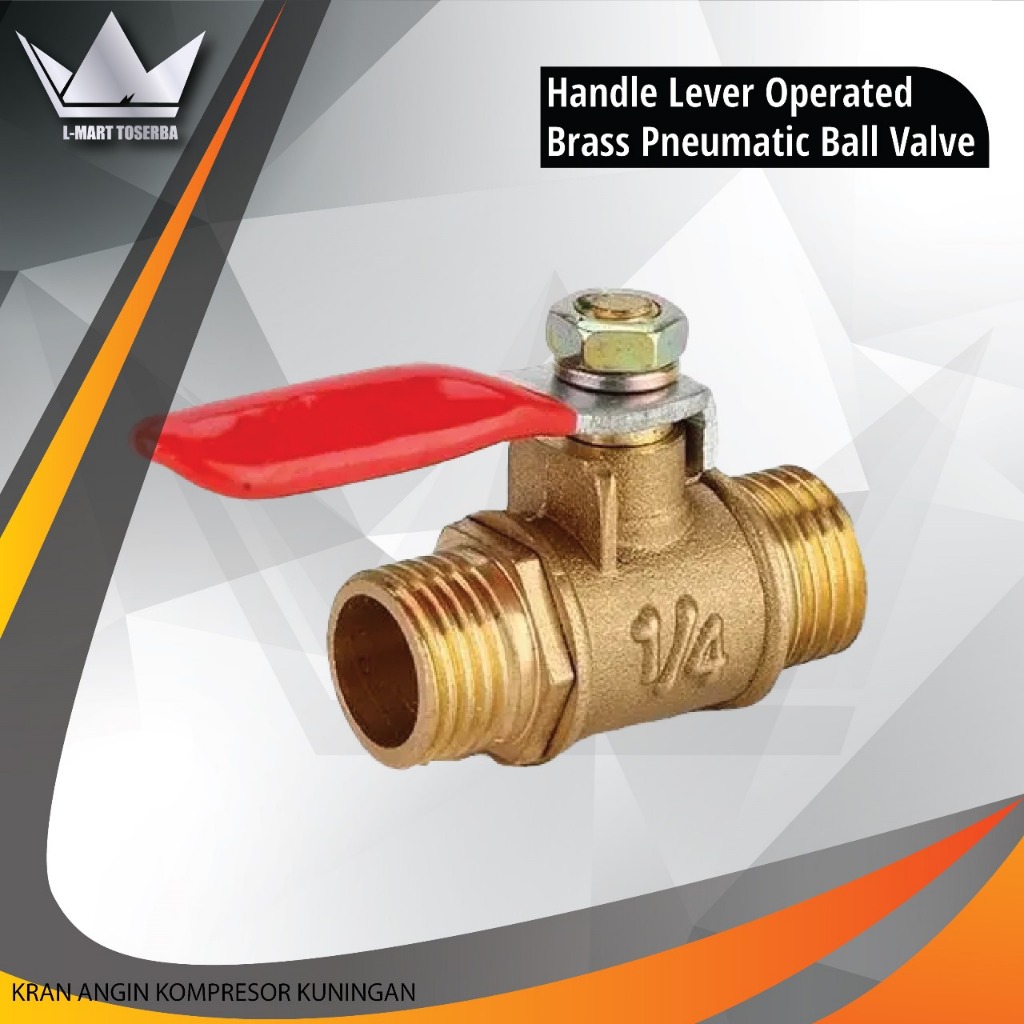 Jual HARGA GROSIR Ball Valve / kran angin kompresor stop keran kuningan ...
