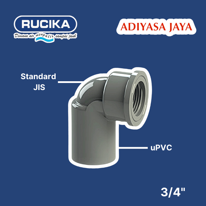 Jual Faucet Elbow AW 3/4 (Rucika) / KDD (Knie Drat Dalam) | Shopee Indonesia