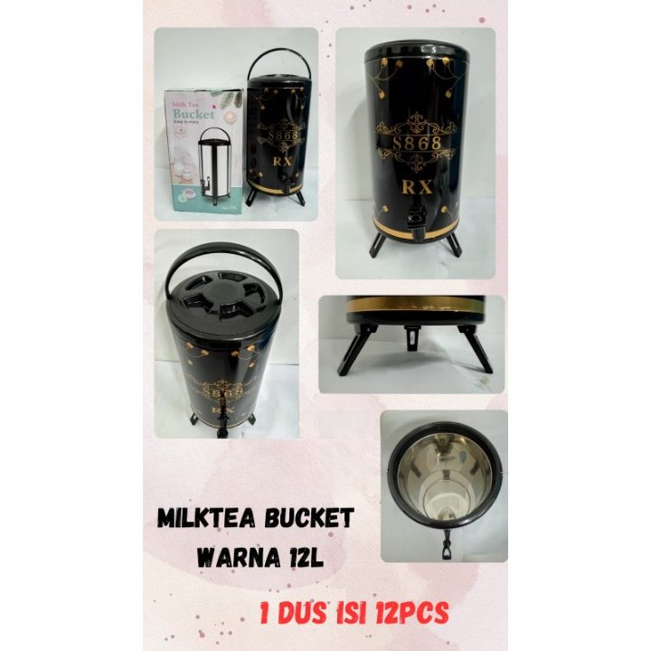 Jual MILK TEA BUCKET JUMBO 12Liter - TERMOS/DISPENSER TEMPAT AIR PANAS ...