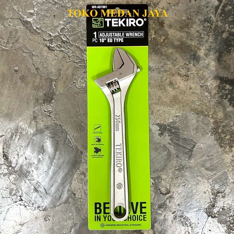 Jual KUNCI INGGRIS TEKIRO 10” / ADJUSTABLE WRENCH TEKIRO / 10 INCH ...
