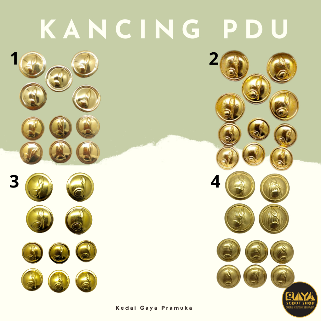 Jual Kancing Pdu/Kancing Seragam Upacara Pramuka Termurah | Shopee ...