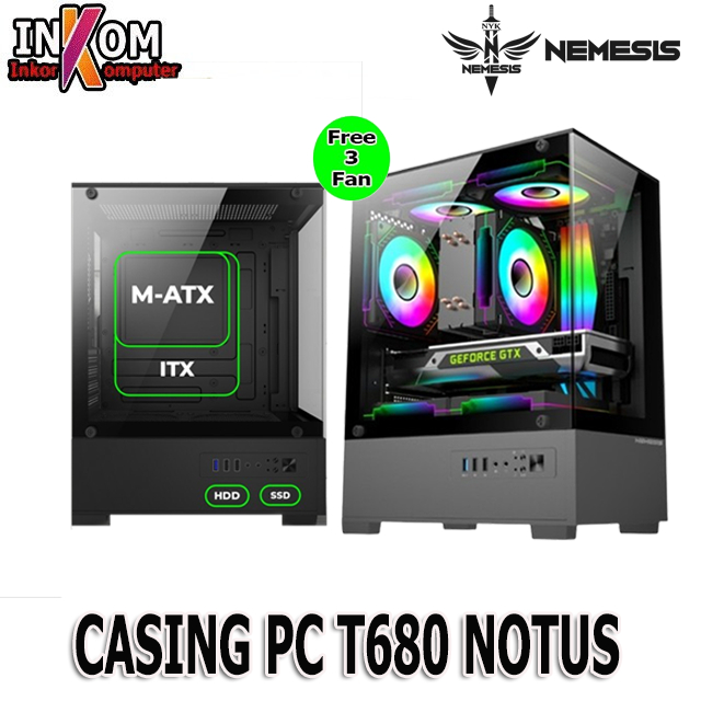 Jual Casing PC Gaming T68 Notus Aqua Case PC Gaming | Shopee Indonesia