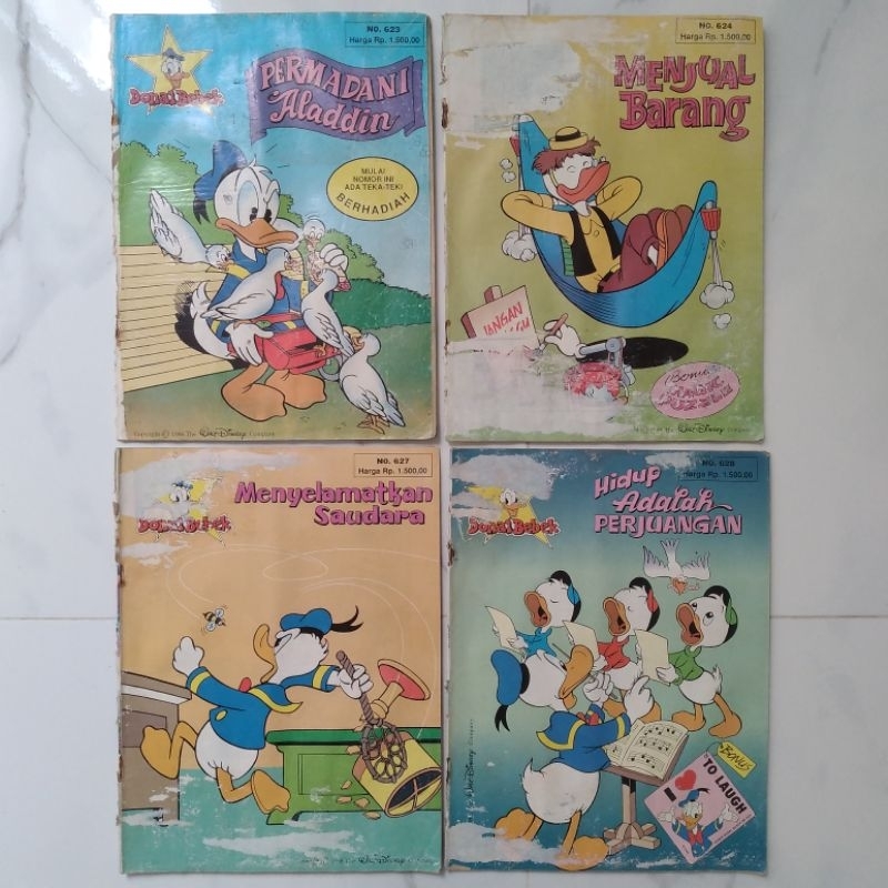 Jual Majalah Komik Jadul Vintage 1993 Donal Bebek 4 Pcs - YN1817 | Shopee Indonesia