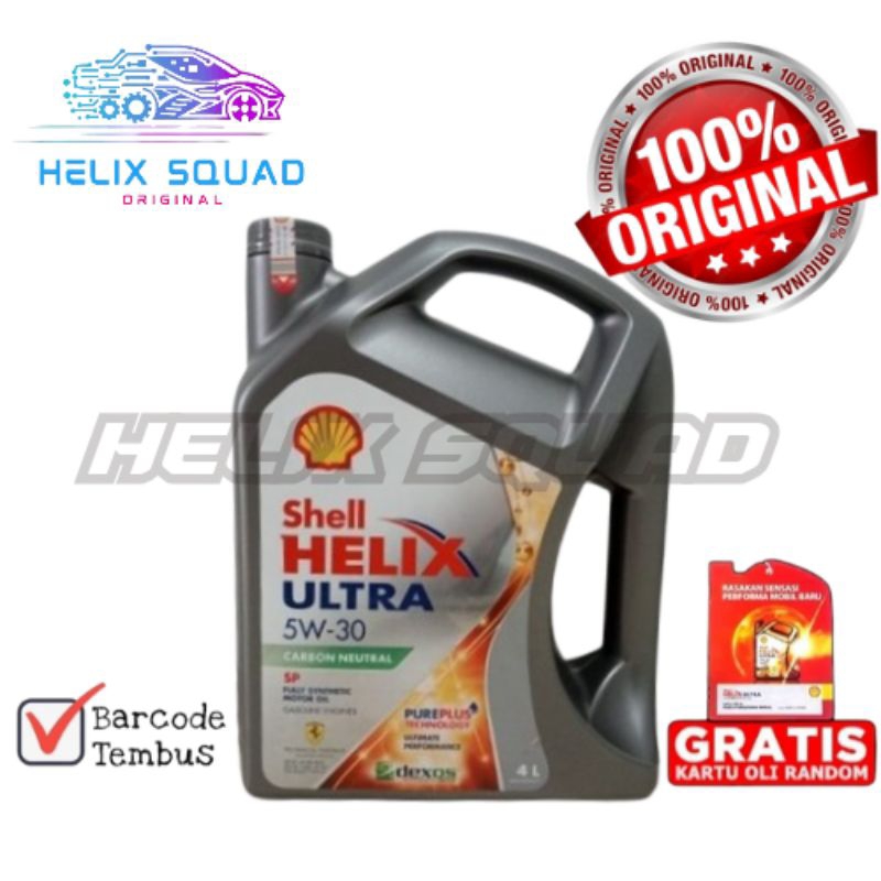Jual OLI SHELL HELIX ULTRA 5W-30, ORIGINAL BARCODE | Shopee Indonesia