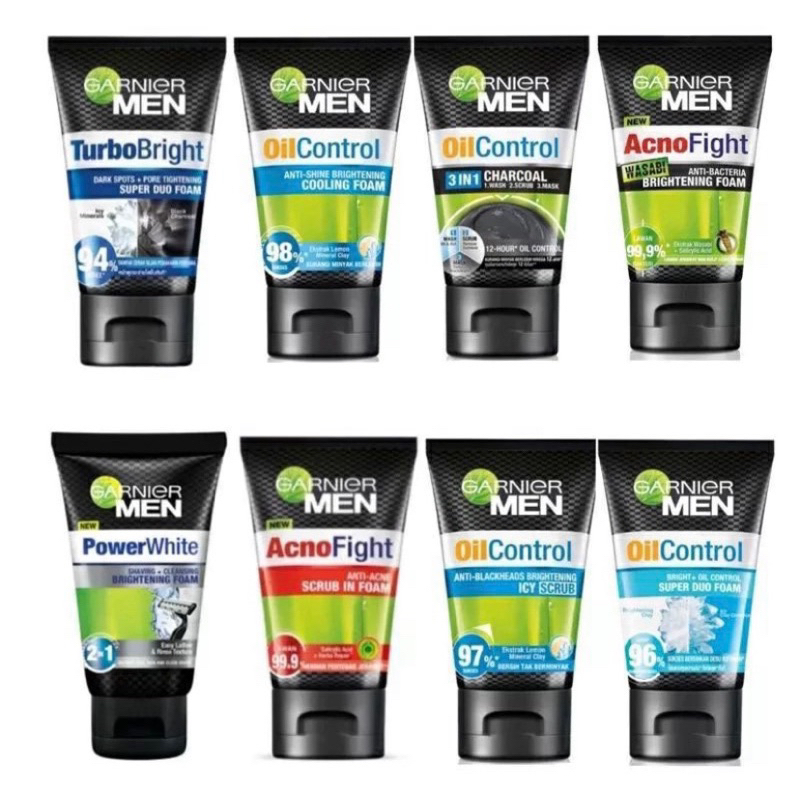 Jual GARNIER MEN FACIAL FOAM PENCUCI MUKA UKURAN 100ML | Shopee Indonesia